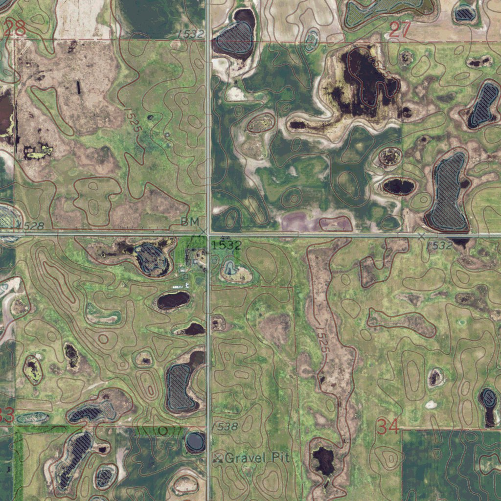 ND-PELTO: GeoChange 1970-2012 Map by Western Michigan University ...