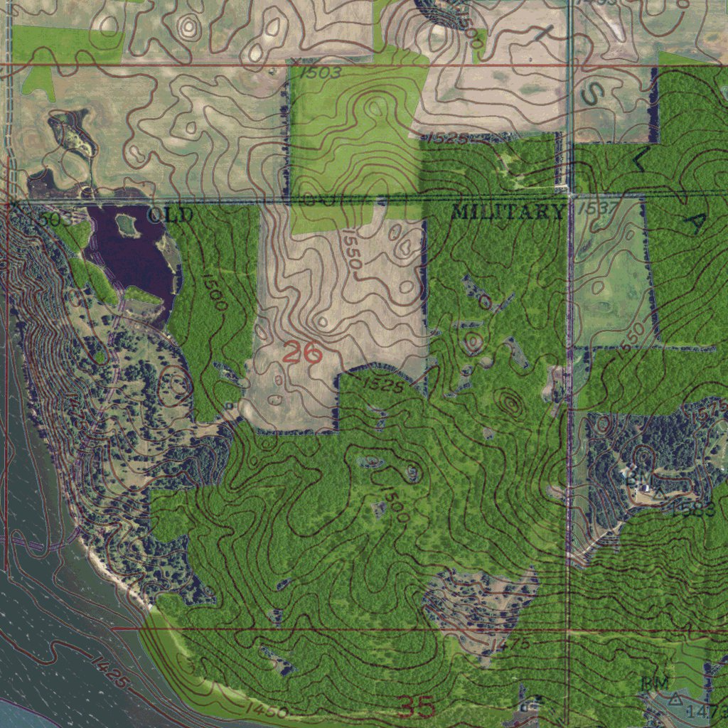ND-GRAHAMS ISLAND: GeoChange 1949-2012 Map by Western Michigan ...