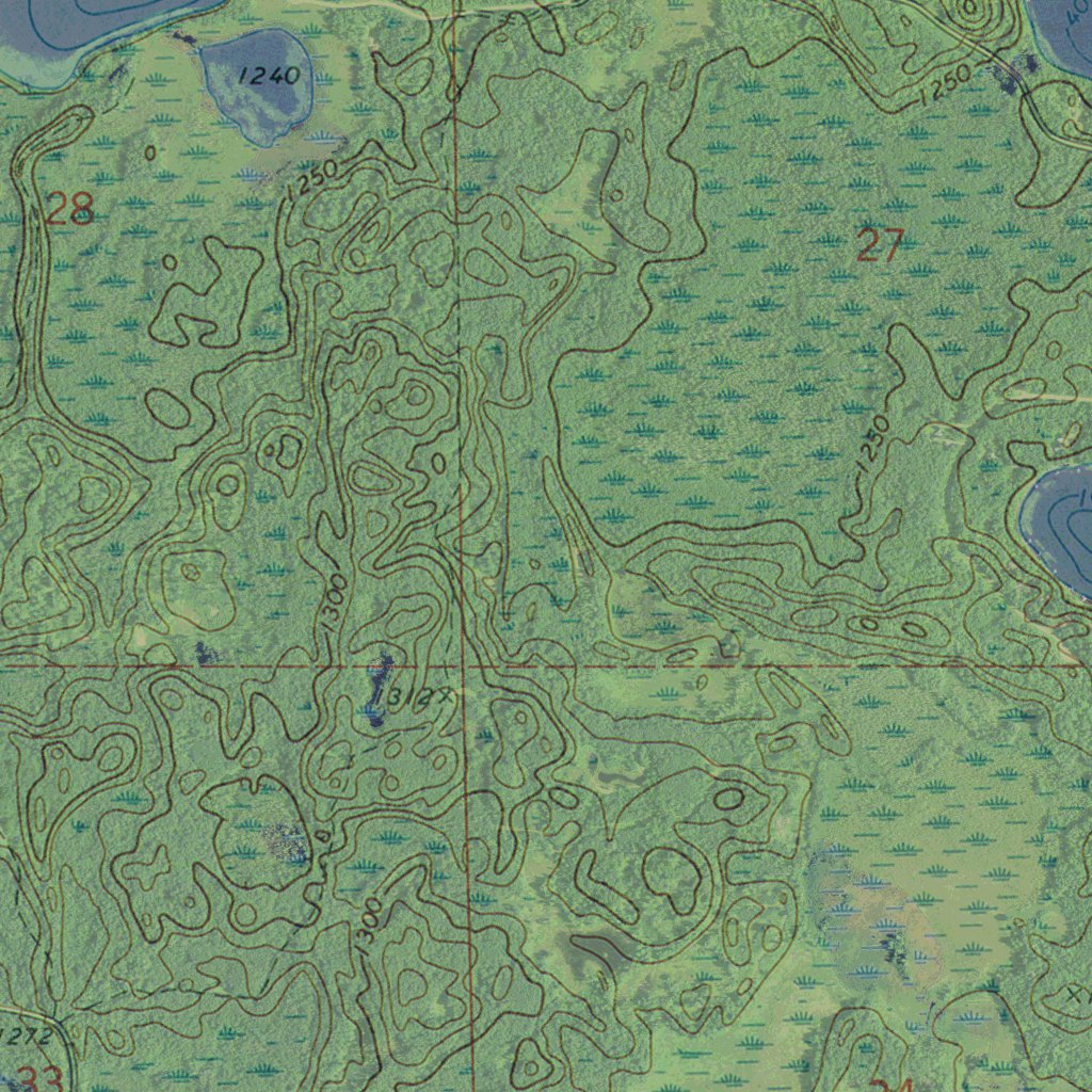 MN-ROSS LAKE: GeoChange 1973-2014 Map by Western Michigan University ...