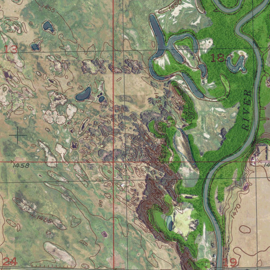 ND-TOWNER NW: GeoChange 1948-2012 Map by Western Michigan University ...