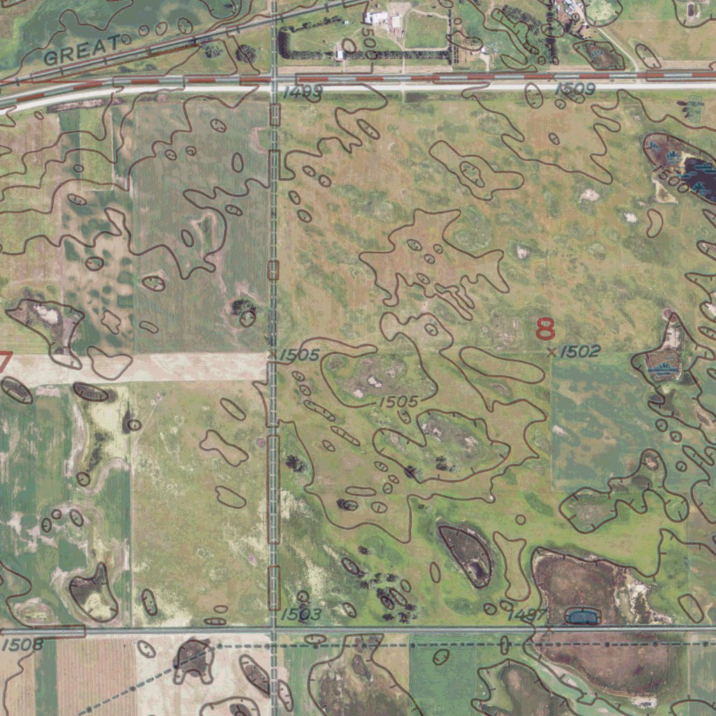 ND-TOWNER SE: GeoChange 1951-2012 Map by Western Michigan University ...