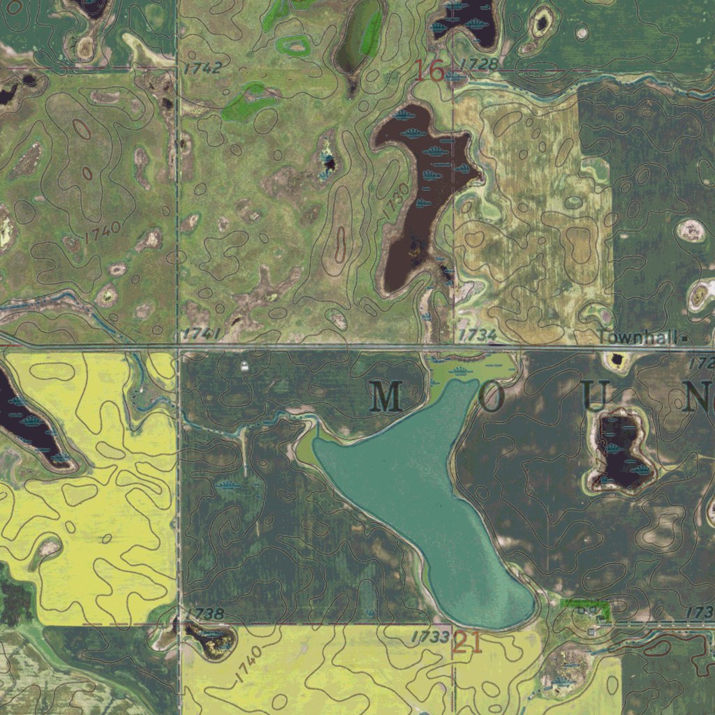 ND-HANSBORO SW: GeoChange 1965-2012 Map by Western Michigan University ...