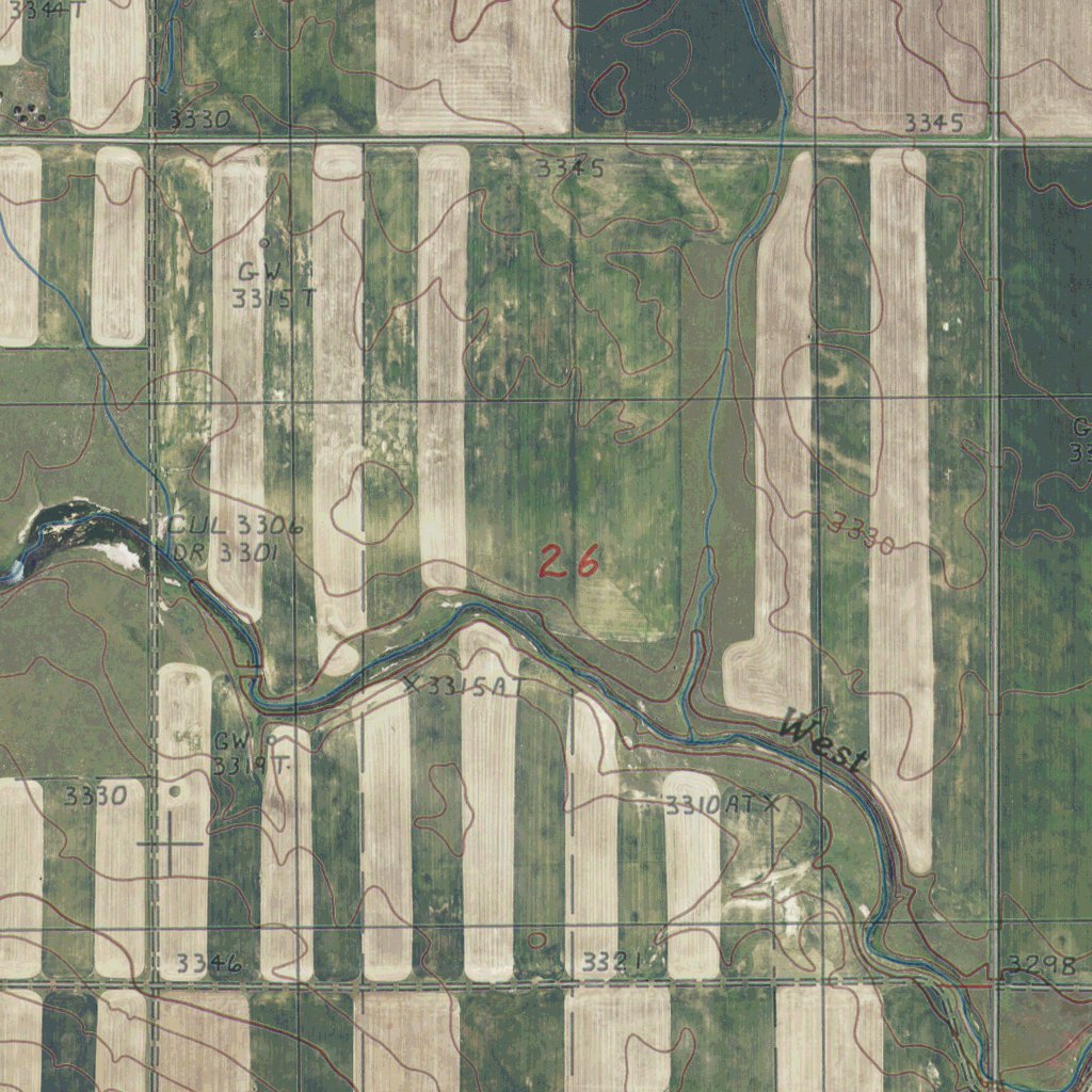 MT-ANTELOPE COULEE SW: GeoChange 1983-2013 Map by Western Michigan ...