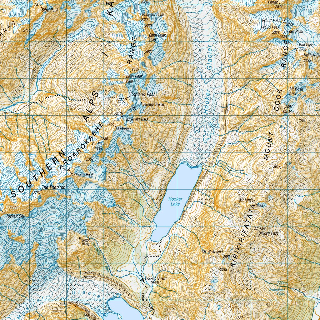 Topo50 Mount Cook NZ Map by Paul Johnson - Offline Maps | Avenza Maps