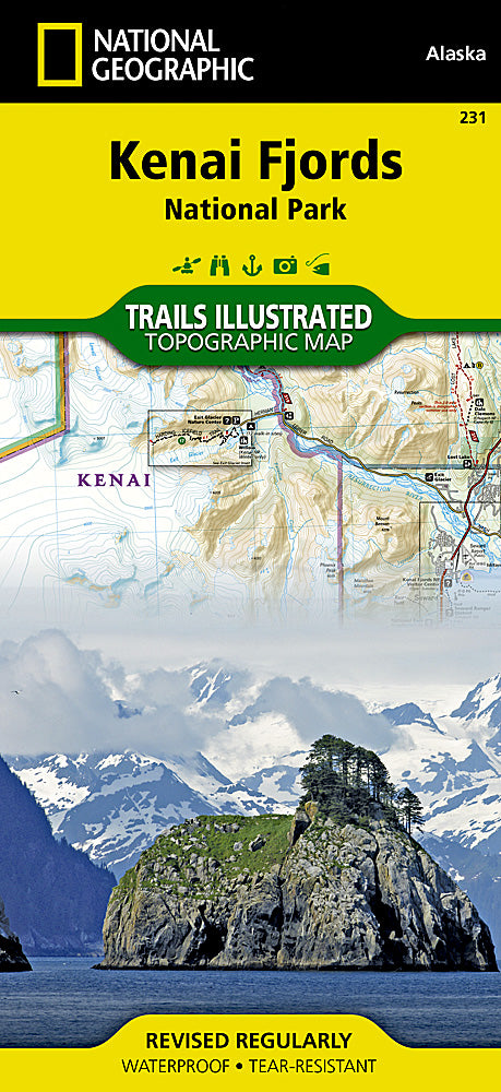 231 :: Kenai Fjords National Park Map by National Geographic | Avenza Maps