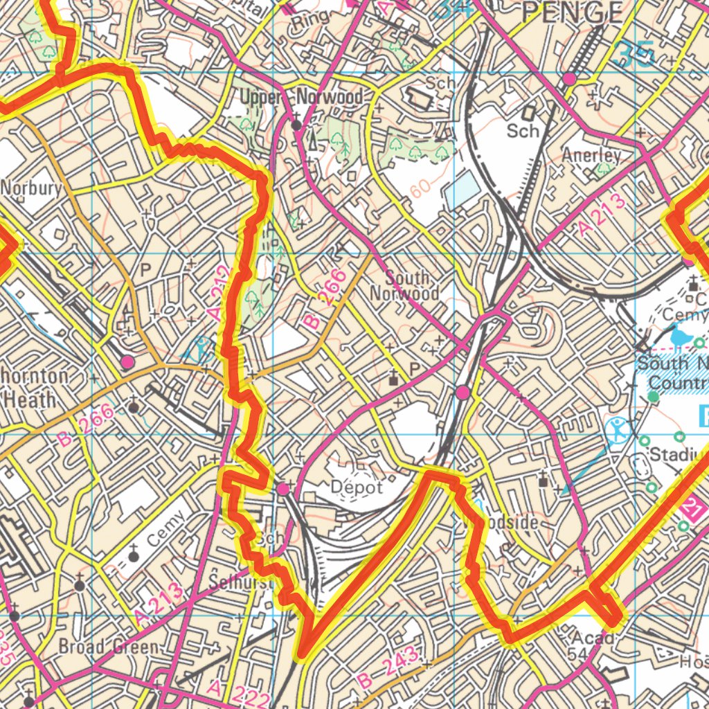 XYZ Postcode Area Map - (AR1) - Greater London by XYZ Maps | Avenza Maps