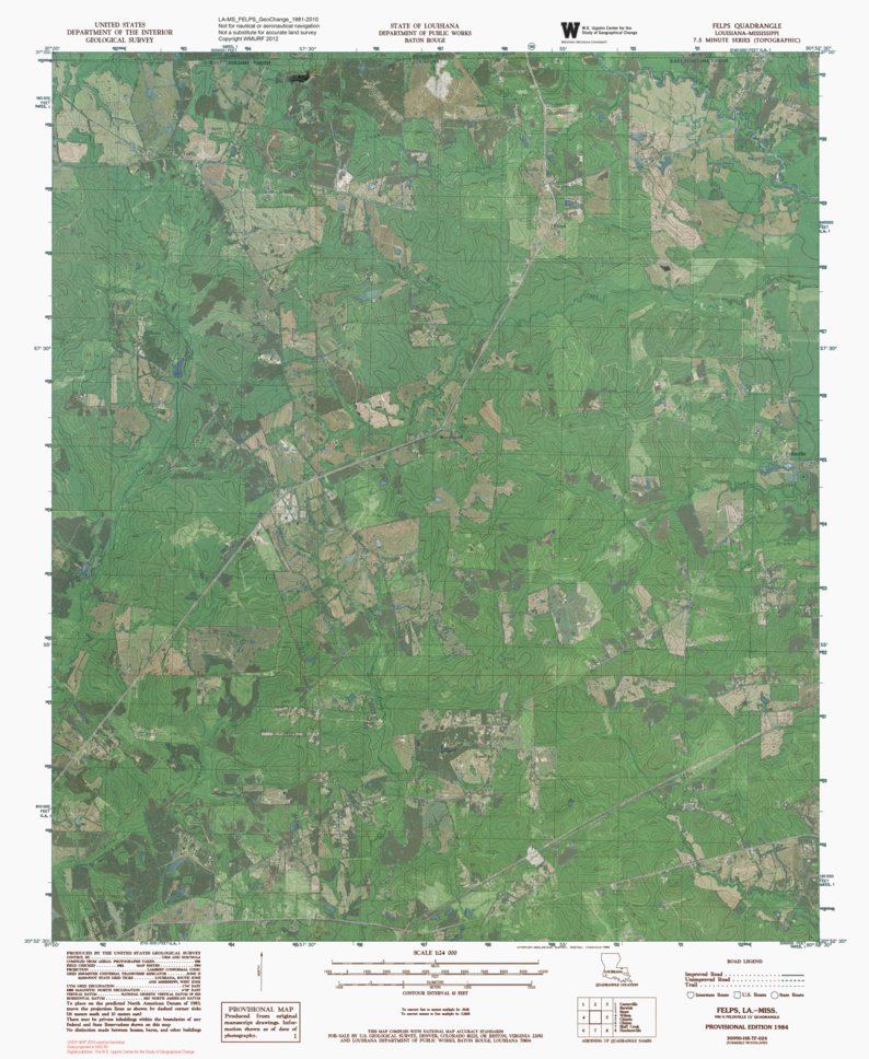 LA-MS FELPS: GeoChange 1981-2010 Map by Western Michigan University ...