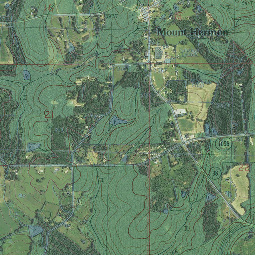 LA-MOUNT HERMON: GeoChange 1978-2010 Map by Western Michigan University ...