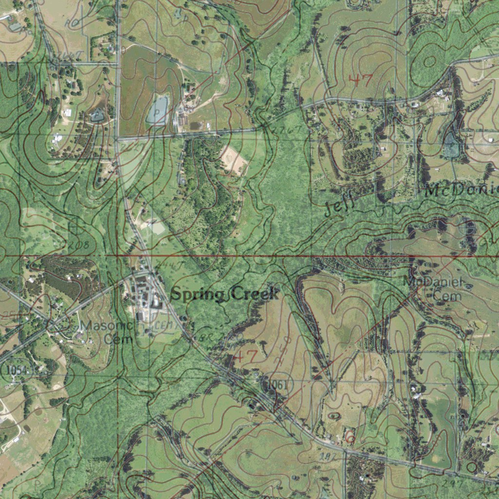 LA-MS SPRING CREEK: GeoChange 1978-2010 Map by Western Michigan ...