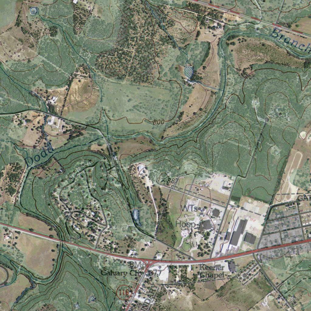 TX-GATESVILLE WEST: GeoChange 1990-2012 Map by Western Michigan ...
