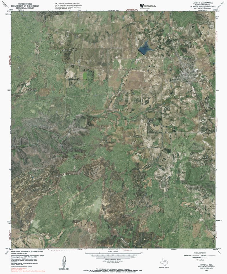 TX-LOMETA: GeoChange 1957-2012.tif Map by Western Michigan University ...
