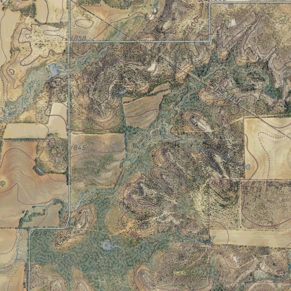 TX-HOG MOUNTAIN: GeoChange 1958-2012 Map by Western Michigan University ...