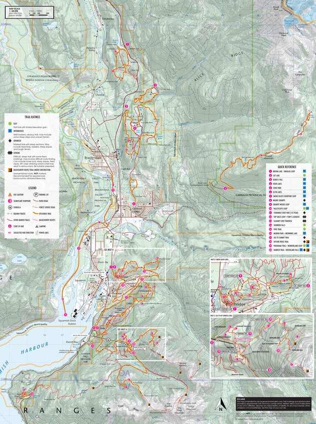 Squamish-Hiking-Map by Canadian Map Makers | Avenza Maps