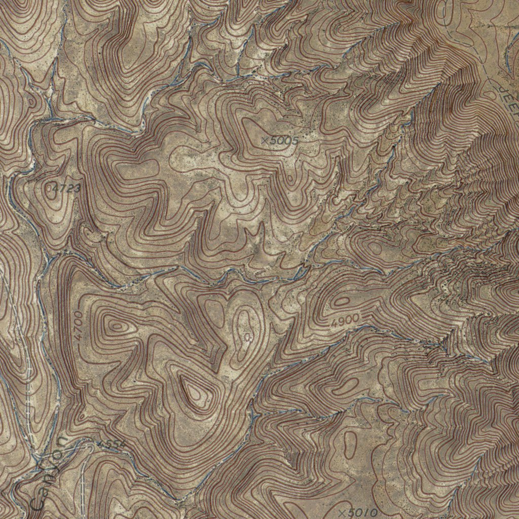 TX-BURRO CANYON: GeoChange 1972-2012 Map by Western Michigan University ...