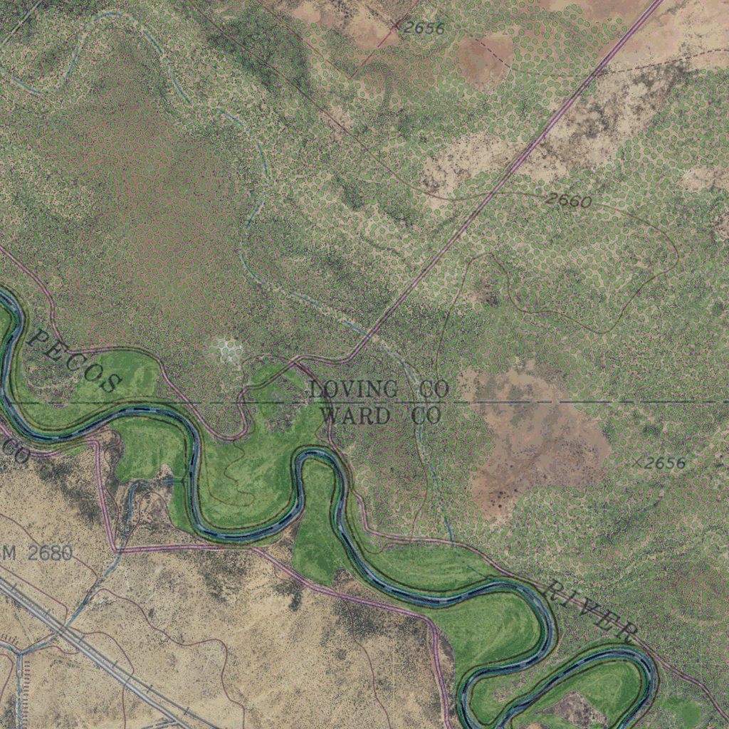 TX-MENTONE: GeoChange 1958-2012 Map by Western Michigan University ...