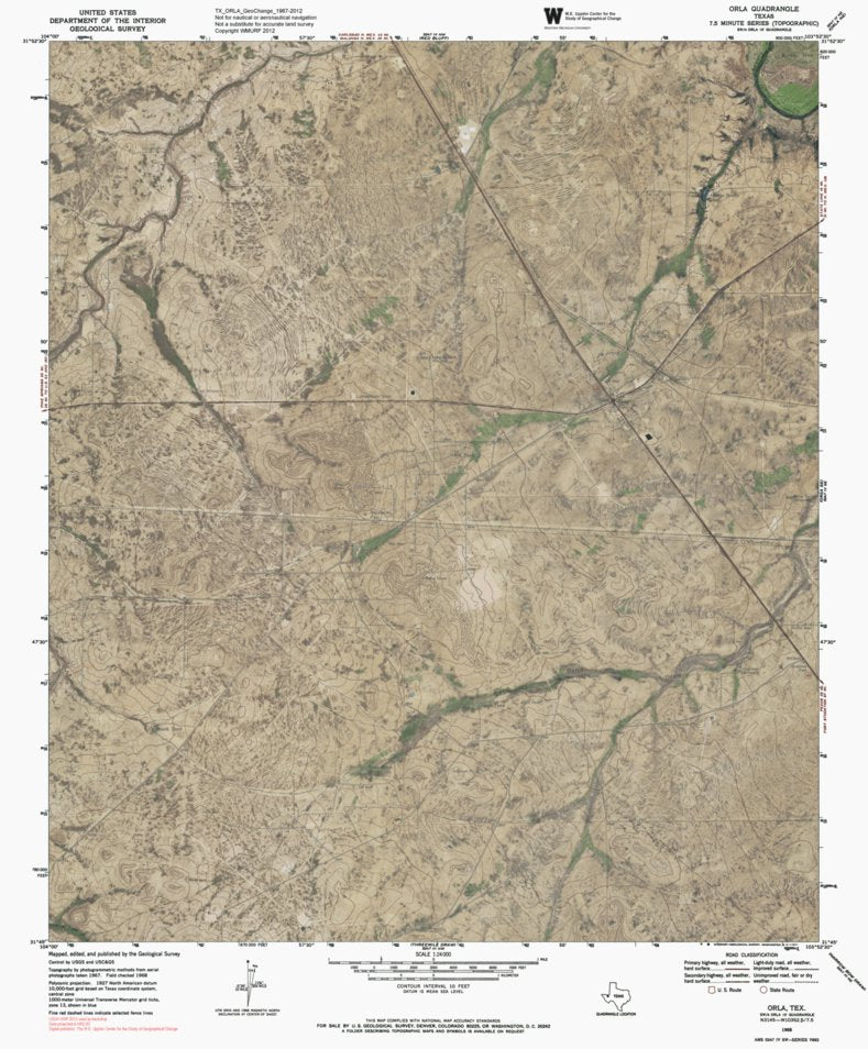 TX-ORLA: GeoChange 1967-2012 Map by Western Michigan University ...