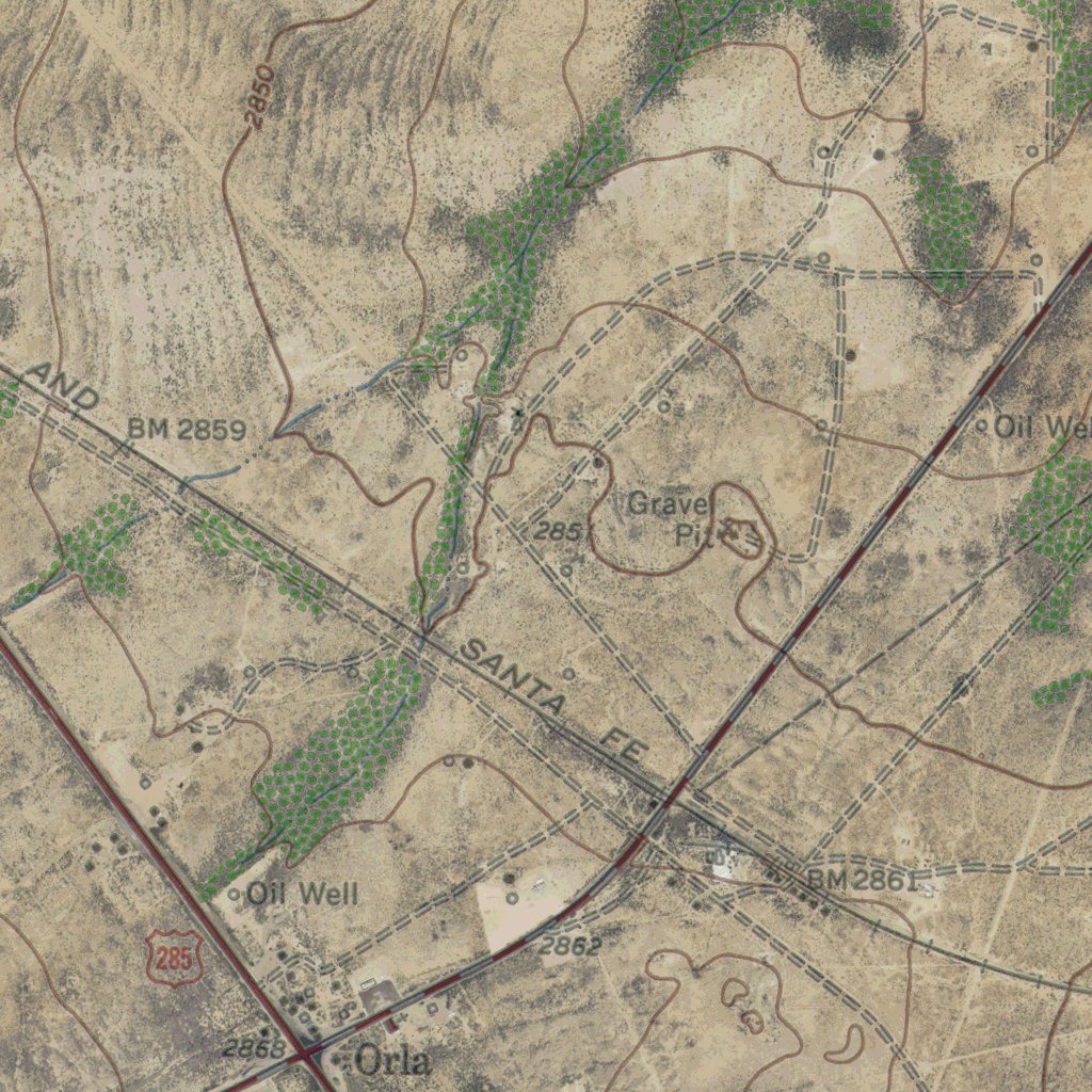 TX-ORLA: GeoChange 1967-2012 Map by Western Michigan University ...