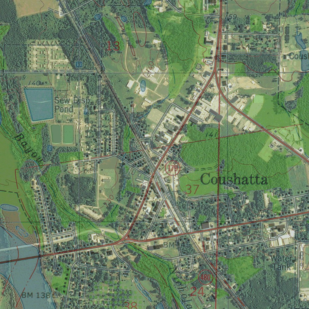 LA-COUSHATTA: GeoChange 1974-2013 Map by Western Michigan University ...