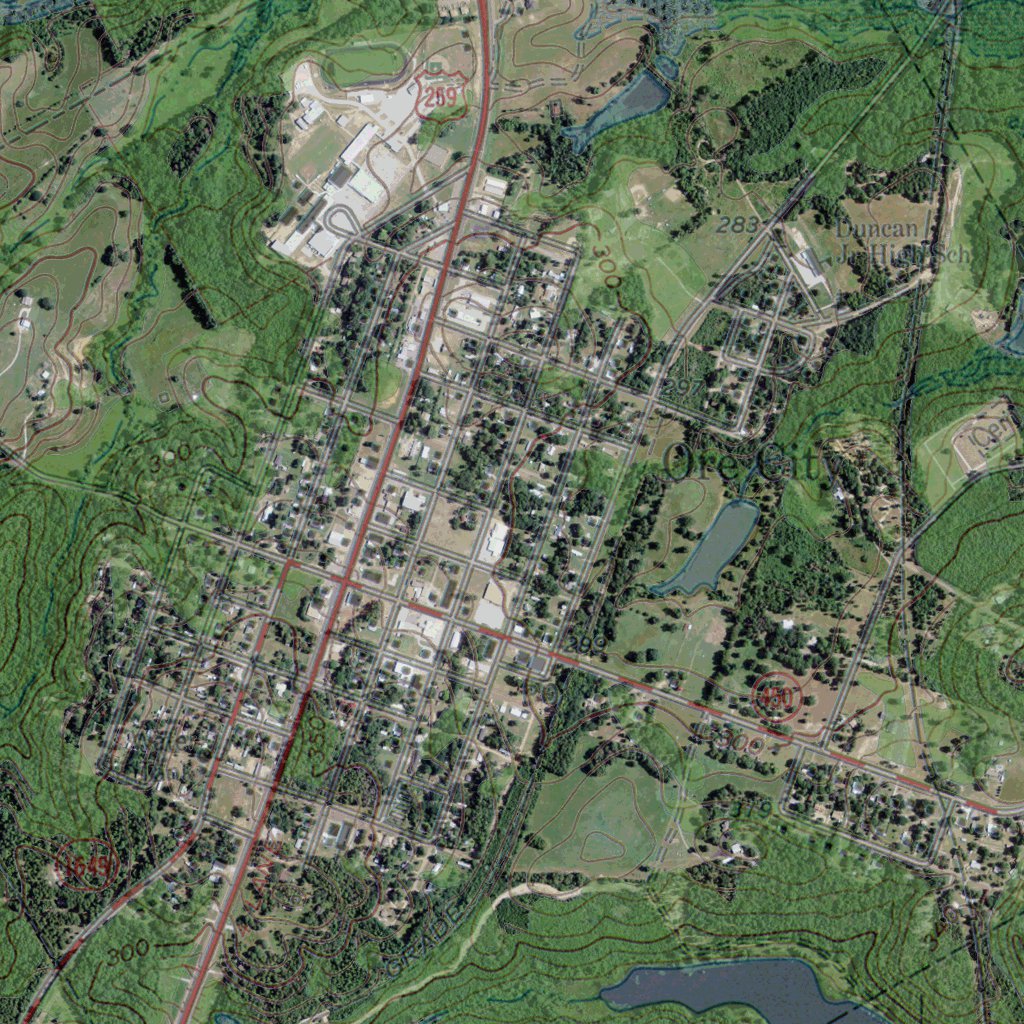 TX-ORE CITY: GeoChange 1958-2012 Map by Western Michigan University ...