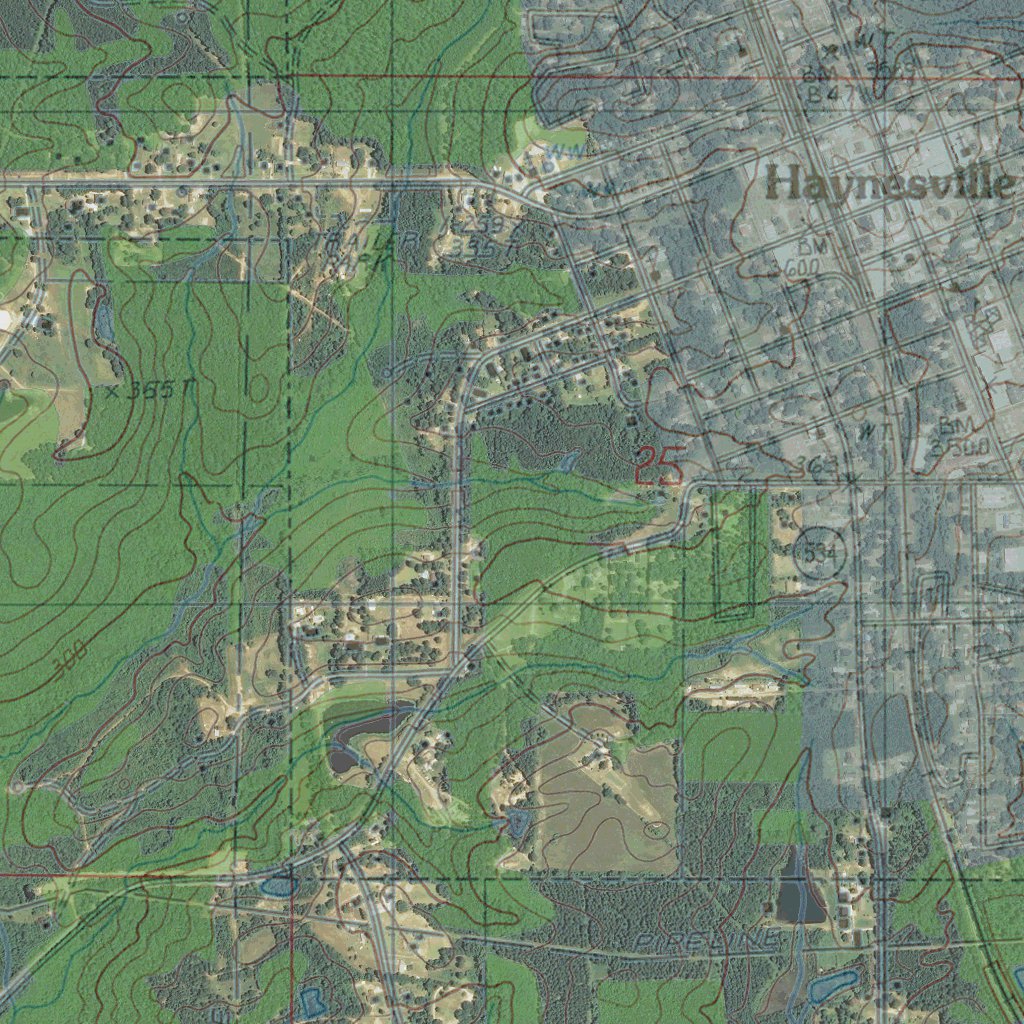LA-HAYNESVILLE WEST: GeoChange 1980-2013 Map by Western Michigan ...