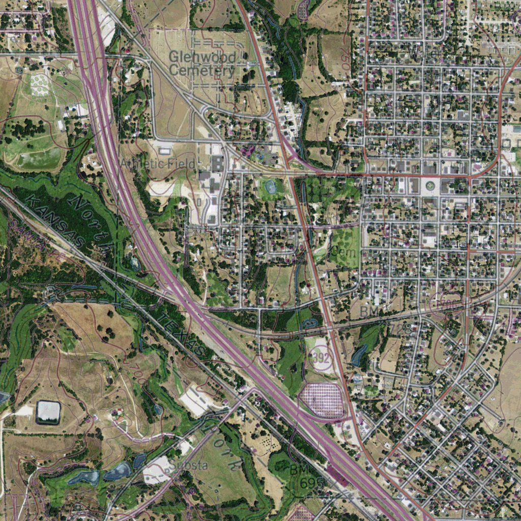 TX-ALVARADO: GeoChange 1958-2012 Map by Western Michigan University ...