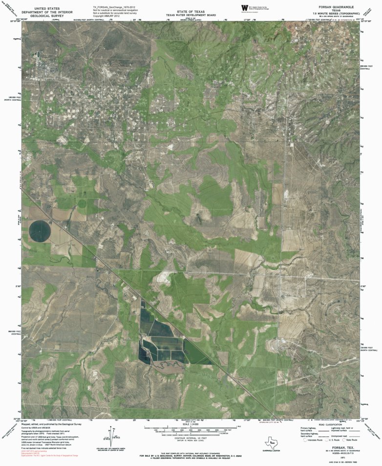 TX-FORSAN: GeoChange 1970-2012 Map by Western Michigan University ...