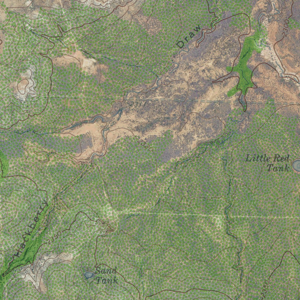 TX-GUNSIGHT DRAW SE: GeoChange 1969-2012 Map by Western Michigan ...