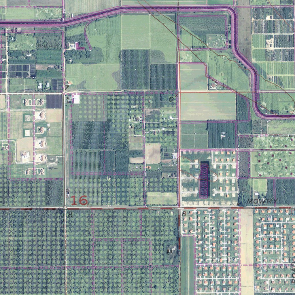 FL-ROYAL PALM RANGER STATION: GeoChange 1955-2010 Map by Western ...