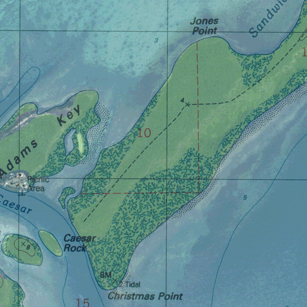 FL-ELLIOTT KEY: GeoChange 1946-2010 Map by Western Michigan University ...