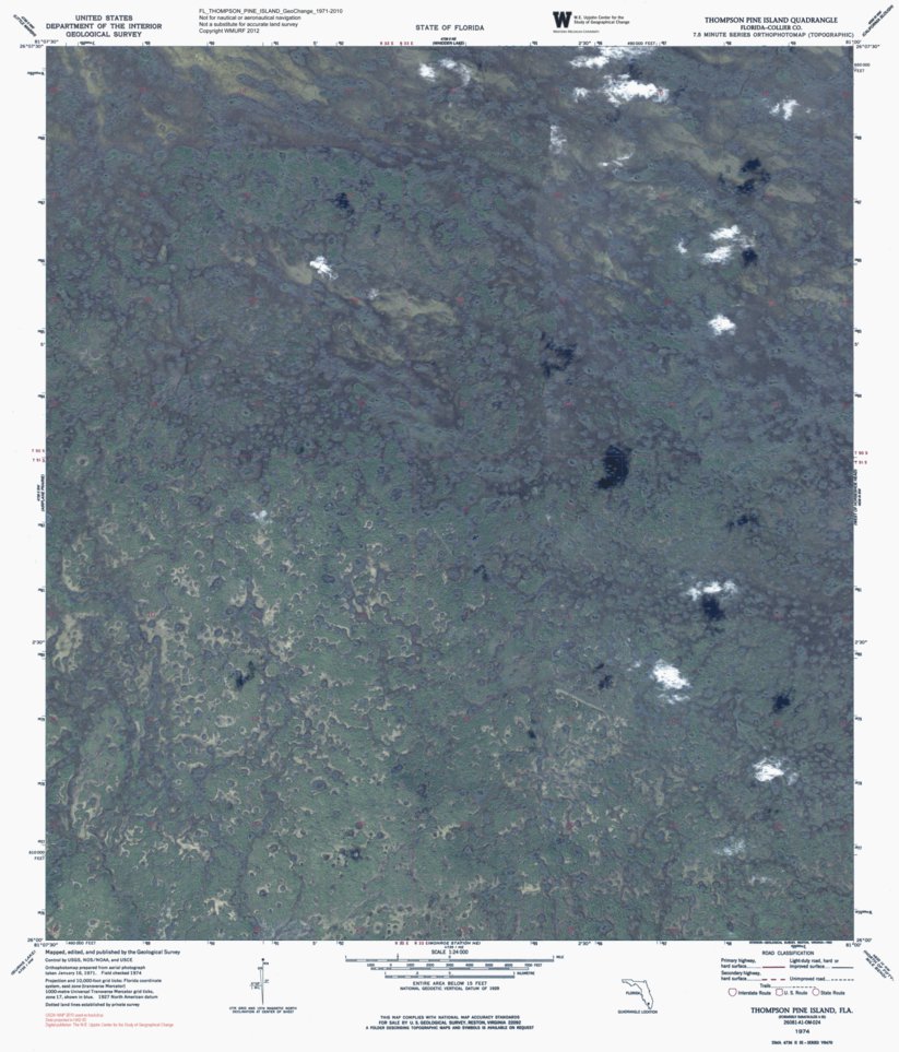 FL-THOMPSON PINE ISLAND: GeoChange 1971-2010 Map by Western Michigan ...