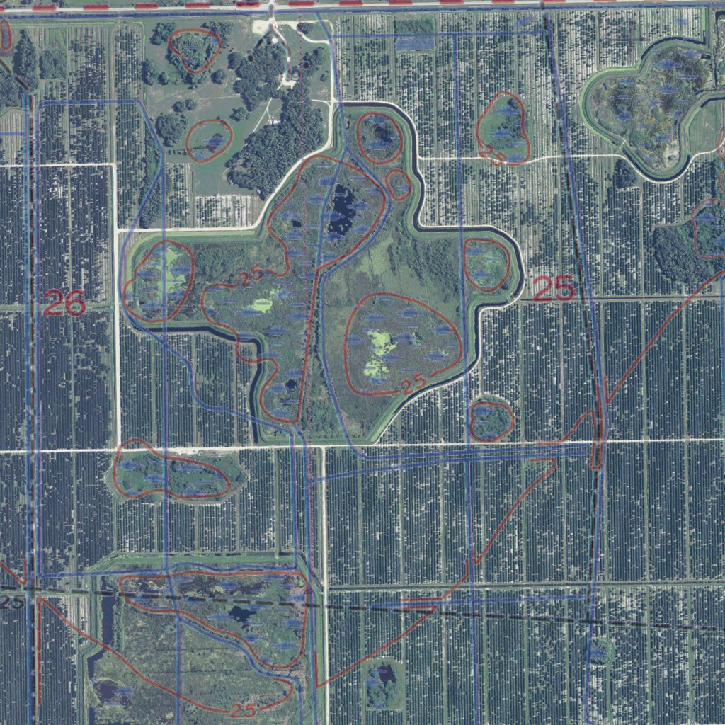 FL-ROCKY LAKE STRAND: GeoChange 1971-2010 Map by Western Michigan ...