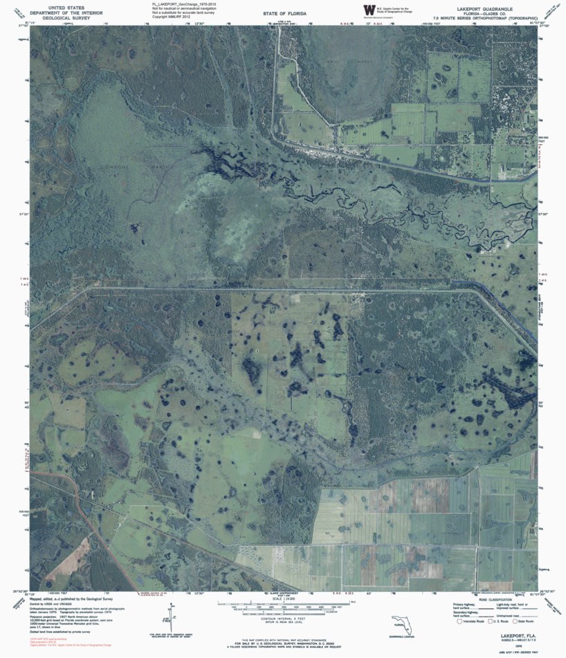 FL-LAKEPORT: GeoChange 1970-2010 Map by Western Michigan University ...