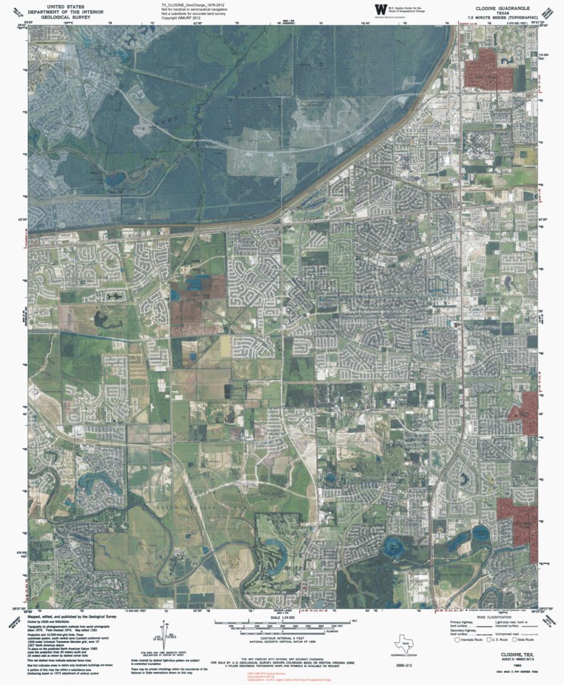 TX-CLODINE: GeoChange 1976-2012 Map by Western Michigan University ...