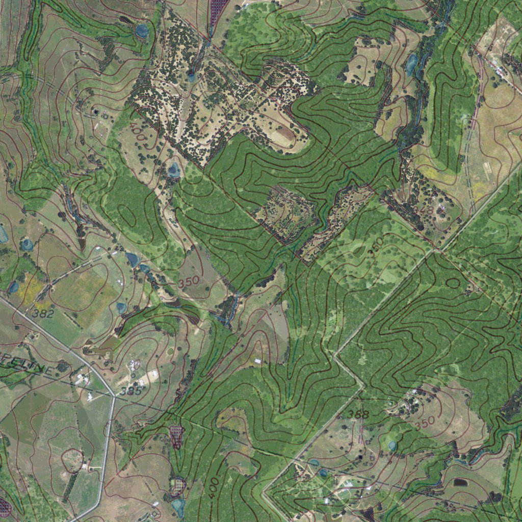 TX-NEW ULM: GeoChange 1962-2012 Map by Western Michigan University ...