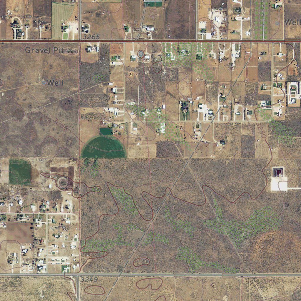 TX-SEMINOLE NE: GeoChange 1969-2012 Map by Western Michigan University ...