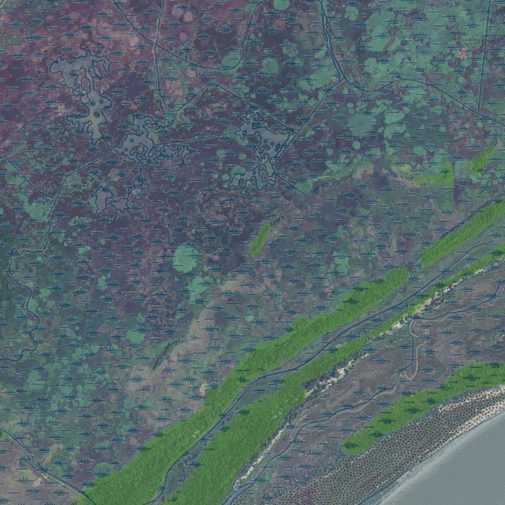 SC-CAPE ROMAIN: GeoChange 1942-2011 Map by Western Michigan University ...