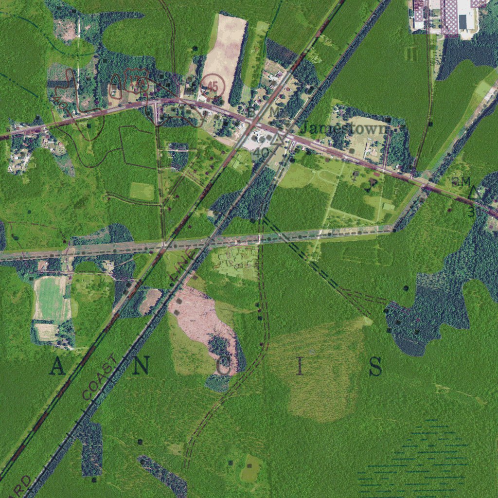 SC-JAMESTOWN: GeoChange 1942-2011 Map by Western Michigan University ...