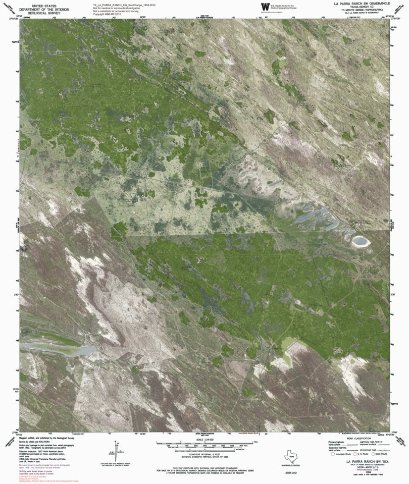 TX-LA PARRA RANCH SW: GeoChange 1952-2012 Map by Western Michigan ...
