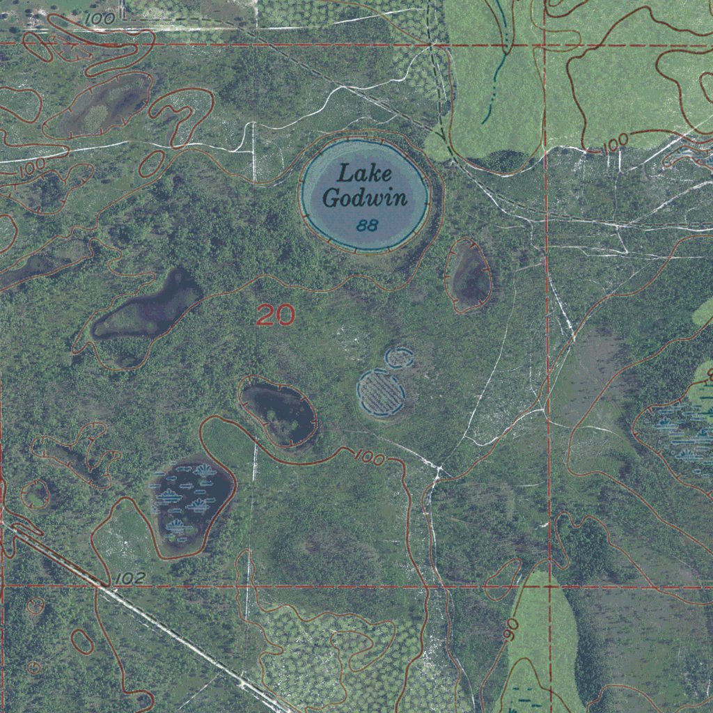 FL-LAKE ARBUCKLE: GeoChange 1950-2010 Map by Western Michigan ...