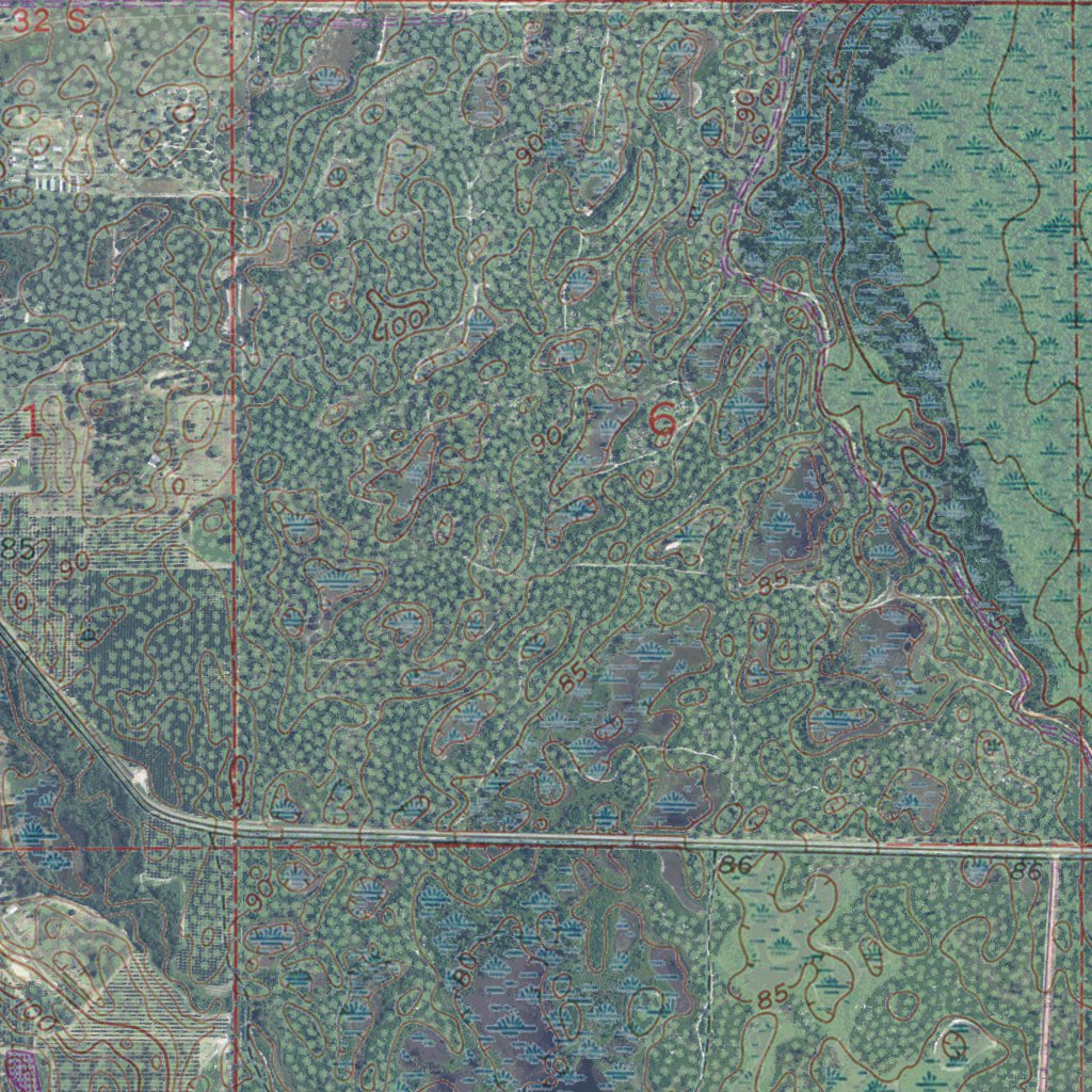 FL-LAKE ARBUCKLE: GeoChange 1950-2010 Map by Western Michigan ...