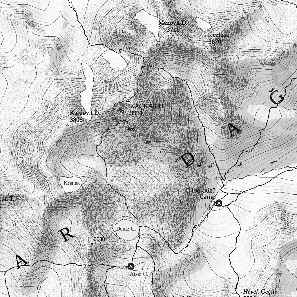 Kaçkar Hiking Map 1:35.000 by MapSite Verlag | Avenza Maps