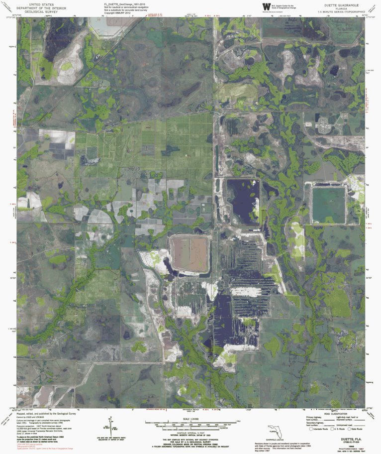 FL-DUETTE: GeoChange 1951-2010 Map by Western Michigan University ...