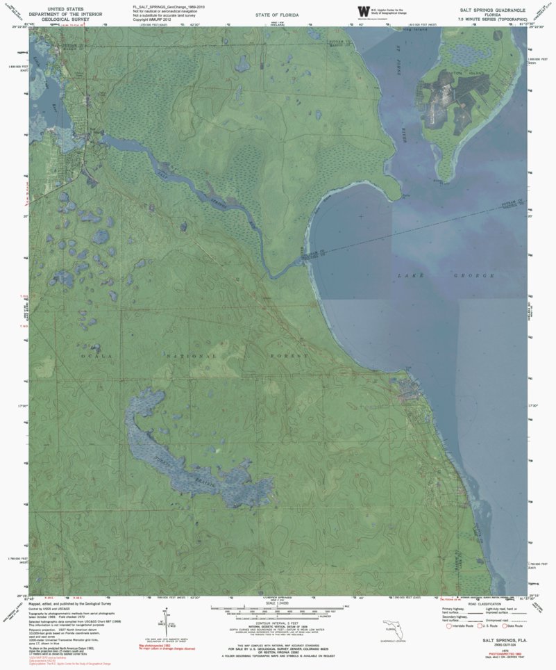 FL-SALT SPRINGS: GeoChange 1969-2010 Map by Western Michigan University ...