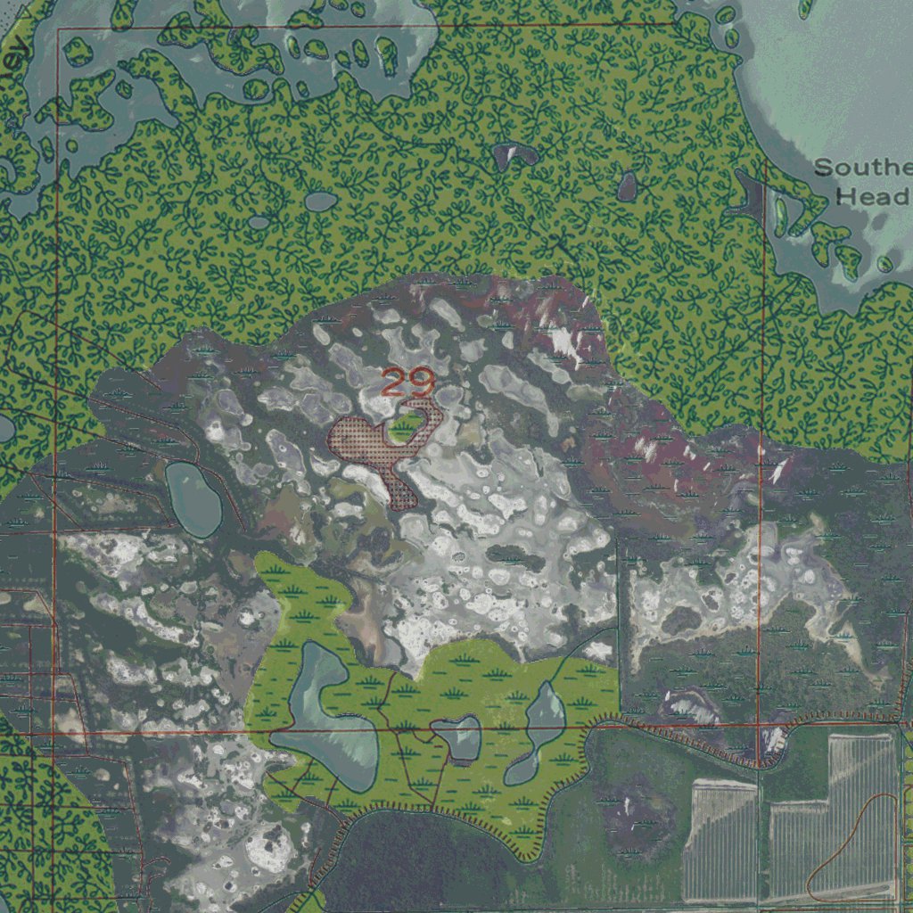 FL-COCKROACH BAY: GeoChange 1954-2010 Map by Western Michigan ...