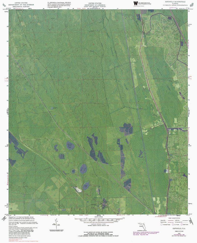 FL-ESPANOLA: GeoChange 1952-2010 Map by Western Michigan University ...