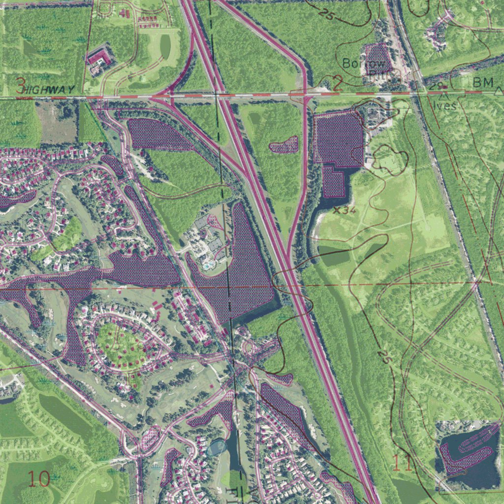 FL-FLAGLER BEACH WEST: GeoChange 1952-2010 Map by Western Michigan ...