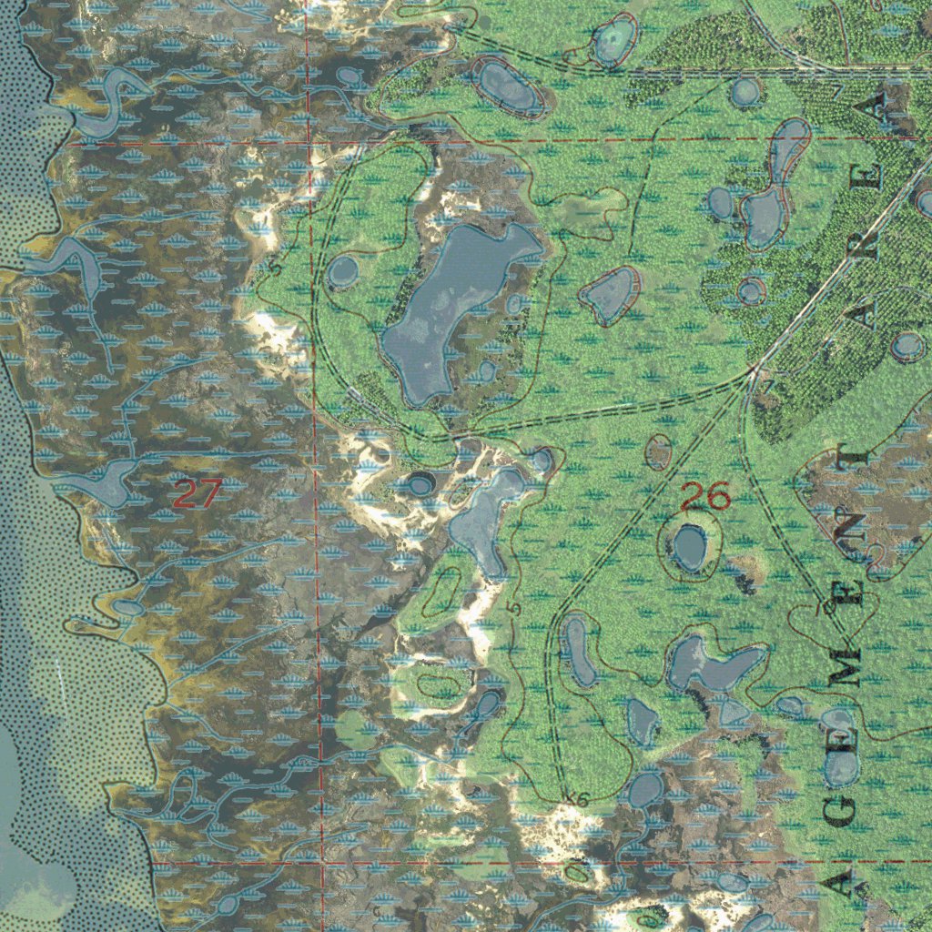 FL-STEINHATCHEE SW: GeoChange 1951-2015 Map by Western Michigan ...