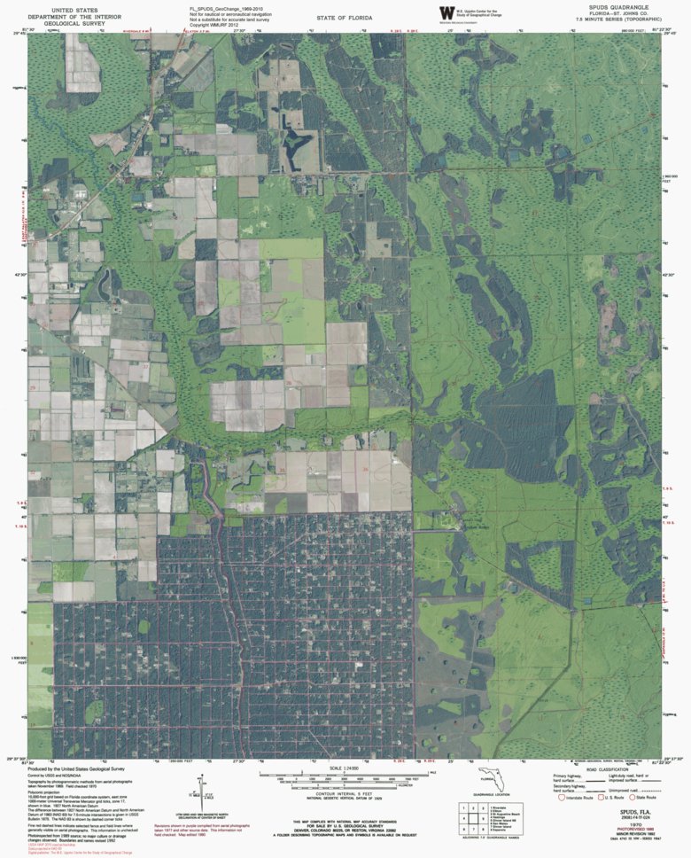 FL-SPUDS: GeoChange 1969-2010 Map by Western Michigan University ...