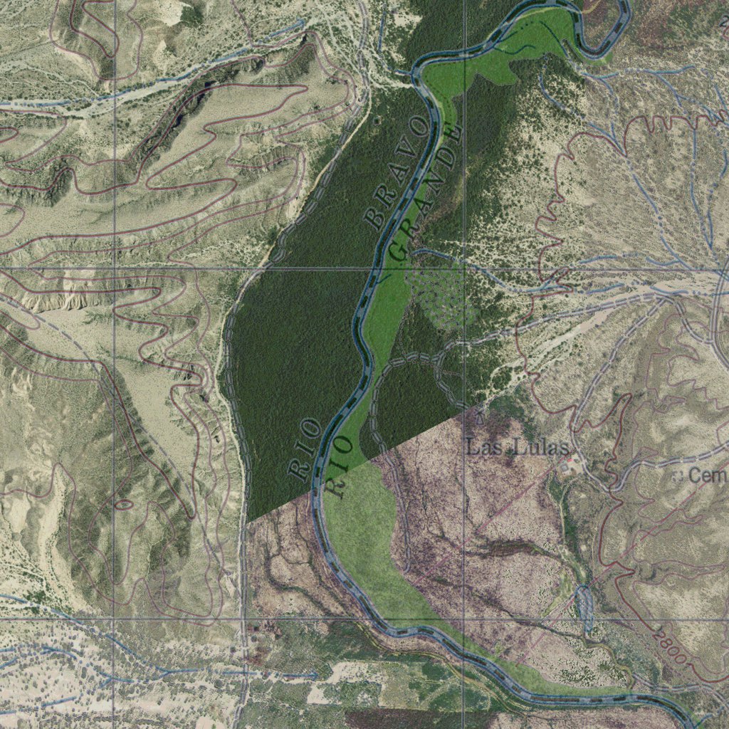 TX-CHH-PUEBLO NUEVO: GeoChange 1972-2012-10 Map by Western Michigan ...