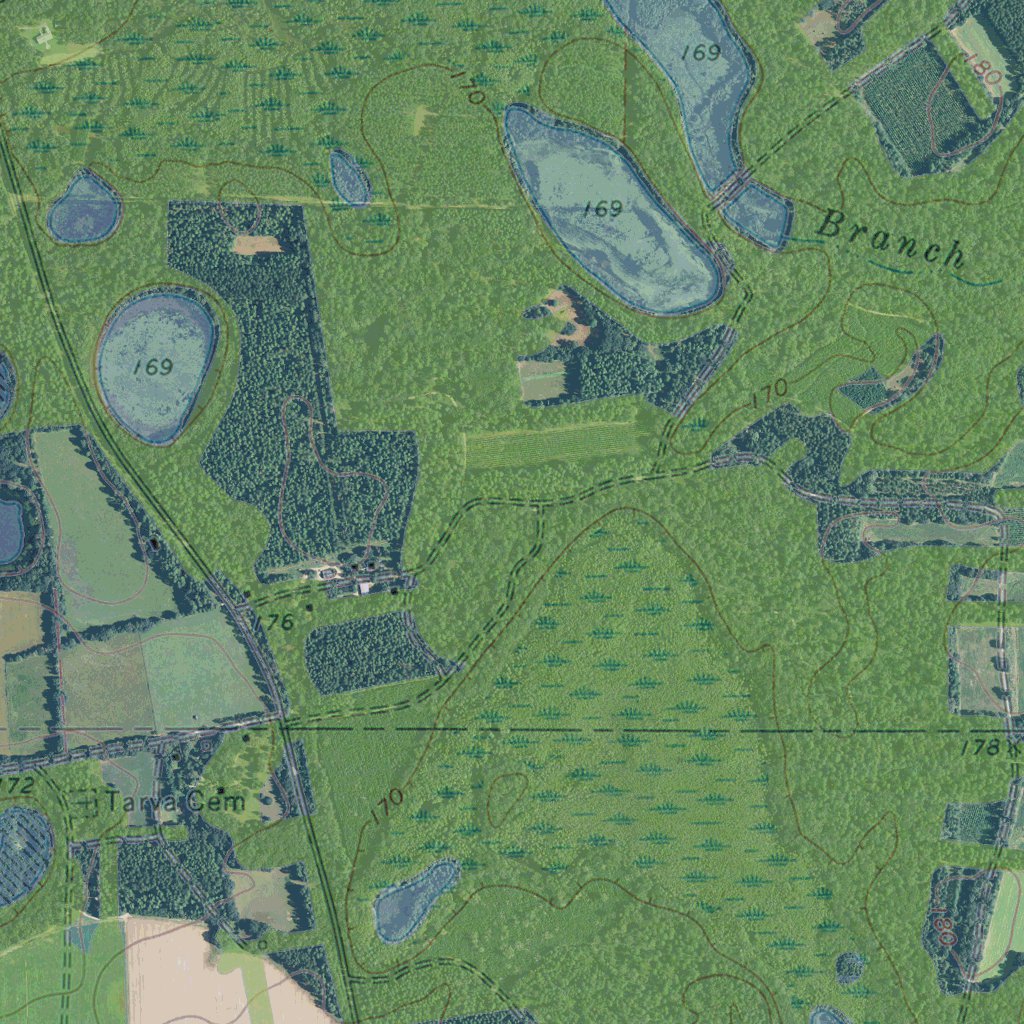 GA-RED STORE CROSSROADS: GeoChange 1974-2013 Map by Western Michigan ...